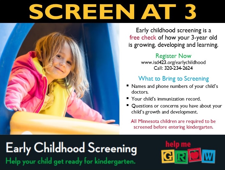 Early Childhood Screening Hutchinson Public Schools Early Childhood Screening Hutchinson Public Schools